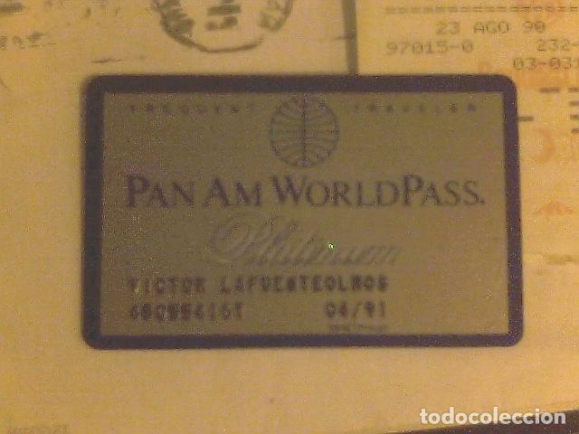 tarjeta pan am world pass años 90 - Compra venta en todocoleccion