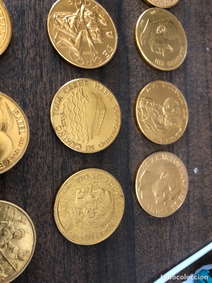colección de 20 monedas doradas personajes hist - Comprar en ...
