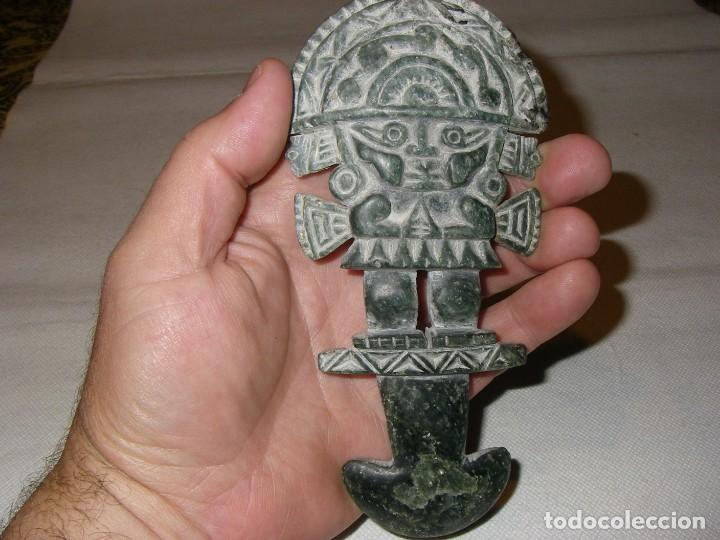 imitación de cuchillo azteca de jade, 17 x 8 cm - Comprar en ...