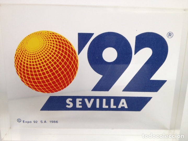 pisapapeles de metacrilato con logo de expo 92 - Comprar en ...