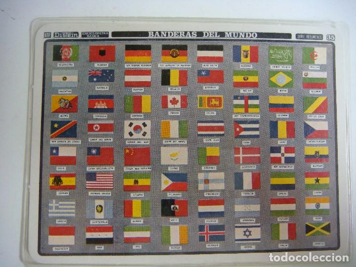 tarjeta plastificada banderas del mundo-(&) - Compra venta en todocoleccion