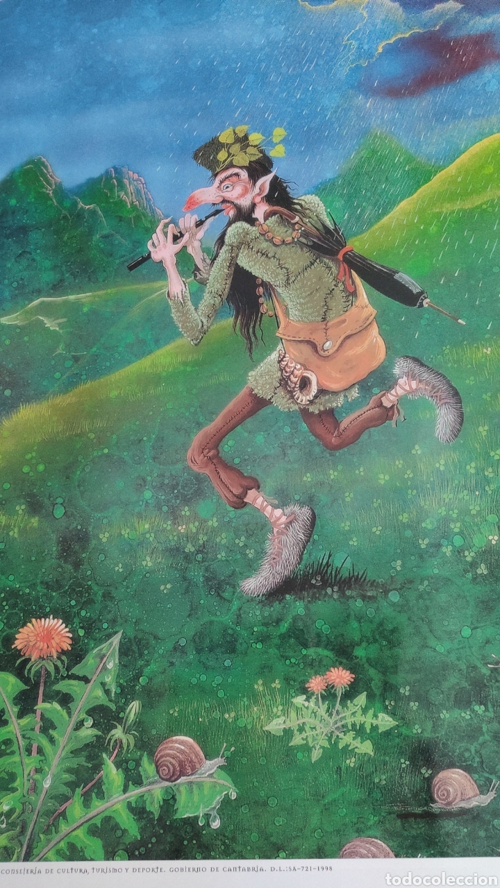 lámina mitología de cantabria. trenti - Compra venta en todocoleccion