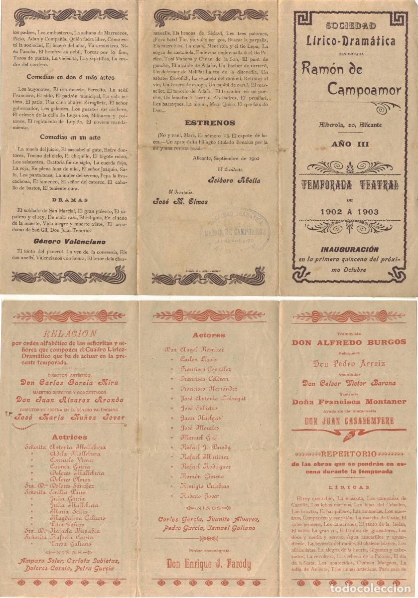 sociedad dramática ramón de campoamor. temporad - Compra venta en ...