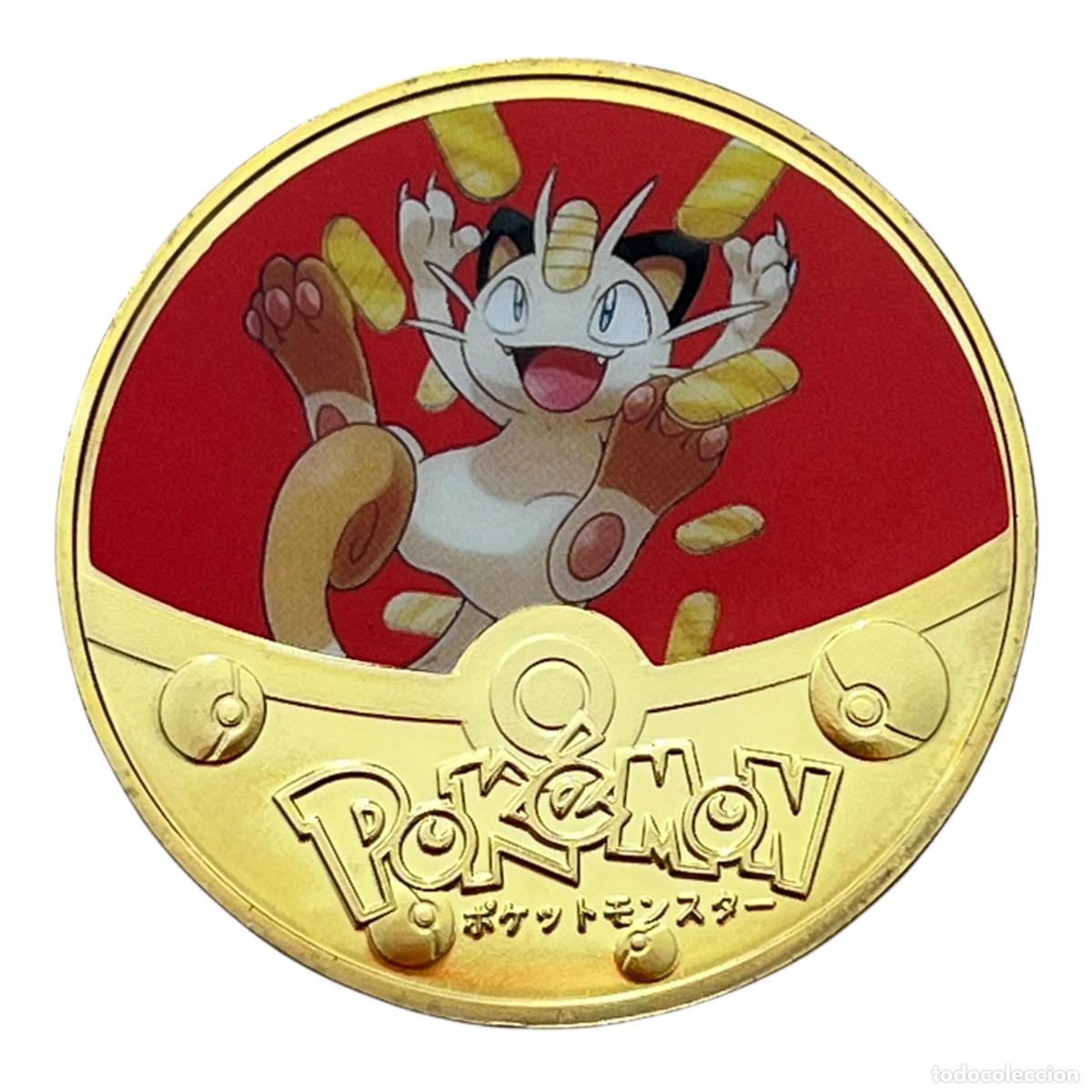 moneda plateada coleccionable pokémon - meowth - Compra venta en ...