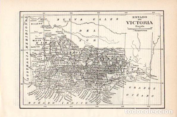 lamina v26839: mapa del estado de victoria - Compra venta en todocoleccion
