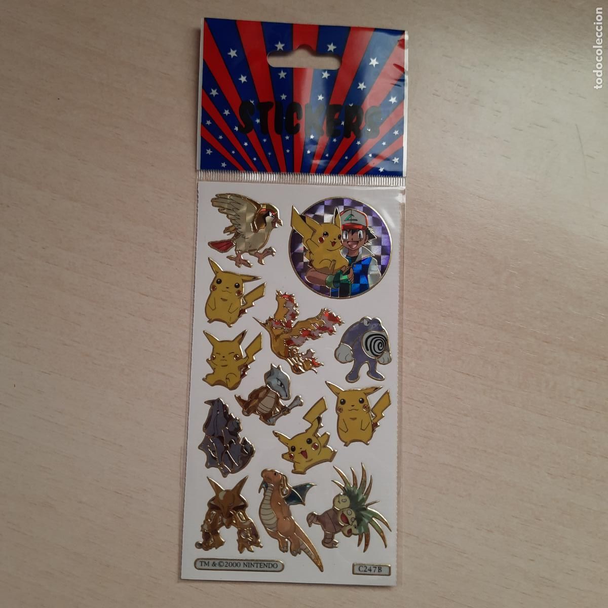 pokemon stickers laser pegatinas - Compra venta en todocoleccion