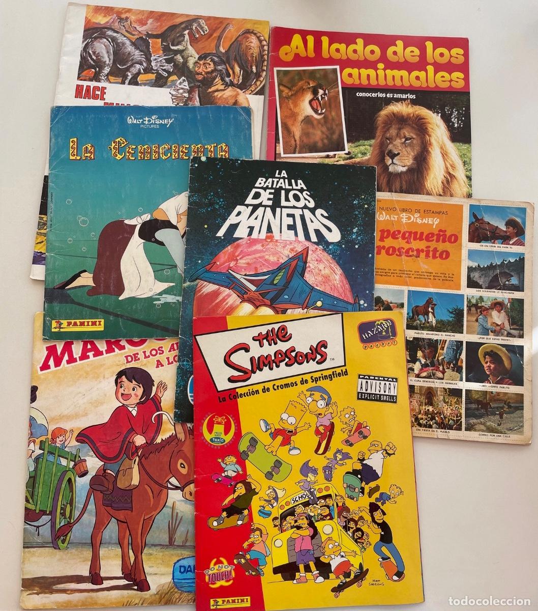 lote 7 álbumes marco/the simpsons/la batalla de - Compra venta en ...
