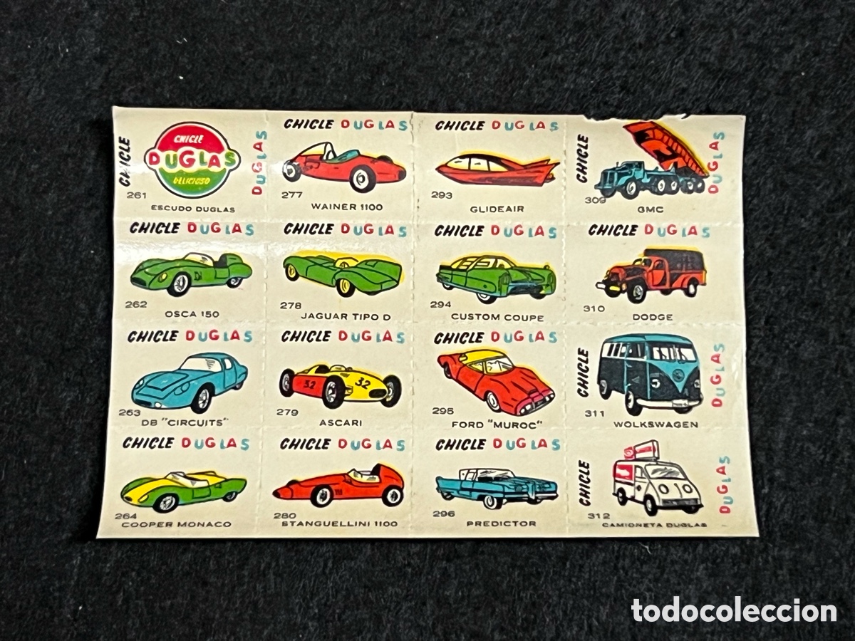 chicle duglas chicles douglas cromos calcomania - Compra venta en ...