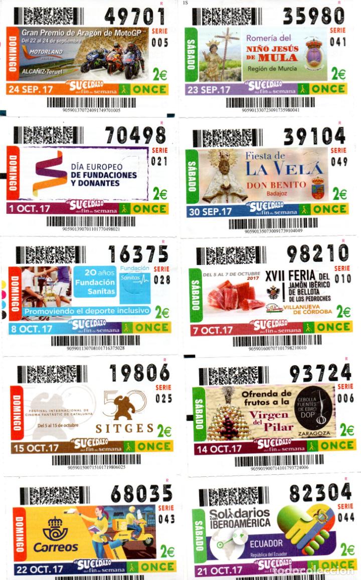 10 cupones de la once - fines de semana del 23/ - Comprar Cupones ONCE ...