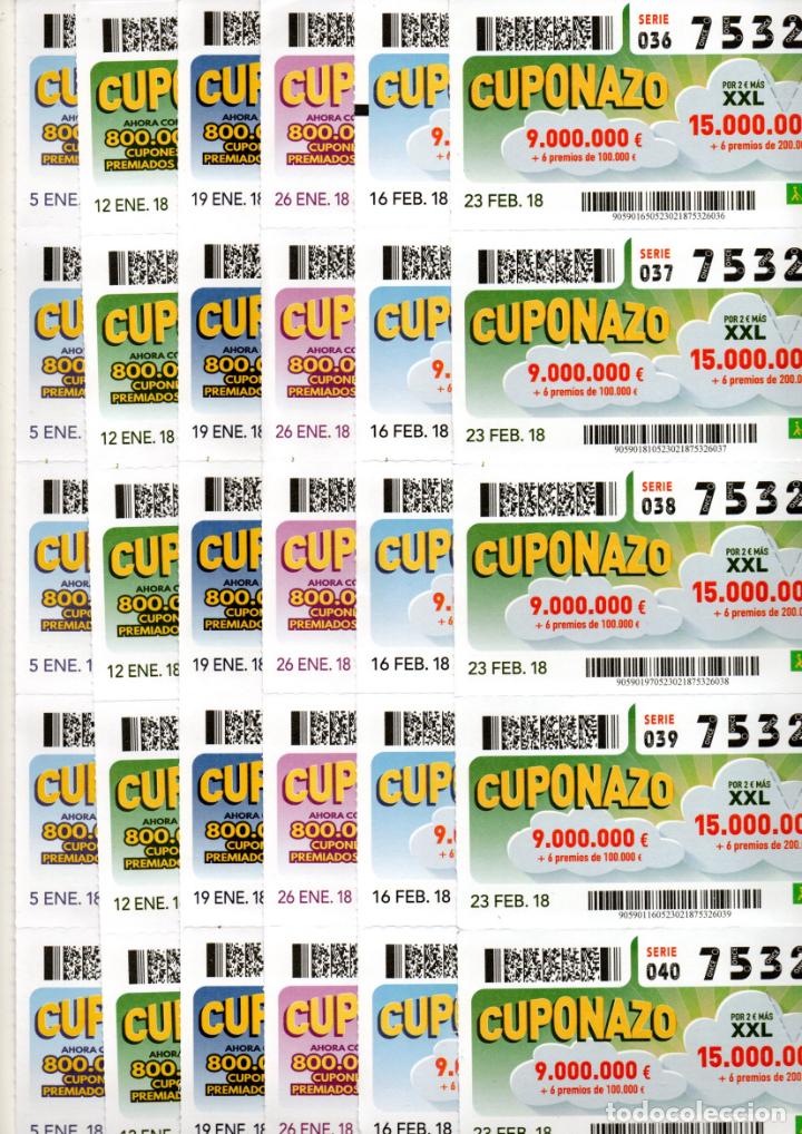 6 billetes de la once (60 cupones) - año 2018 - - Comprar Cupones ONCE ...