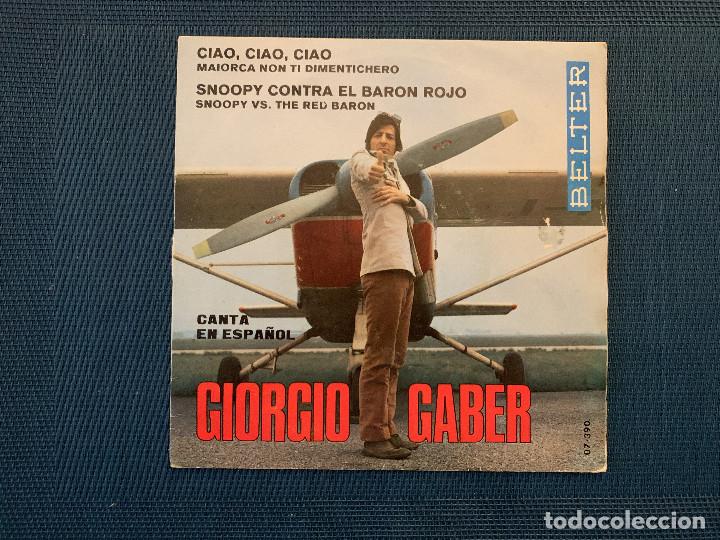 giorgio gaber ?– ciao ciao ciao / snoopy contr - Comprar Discos Singles ...