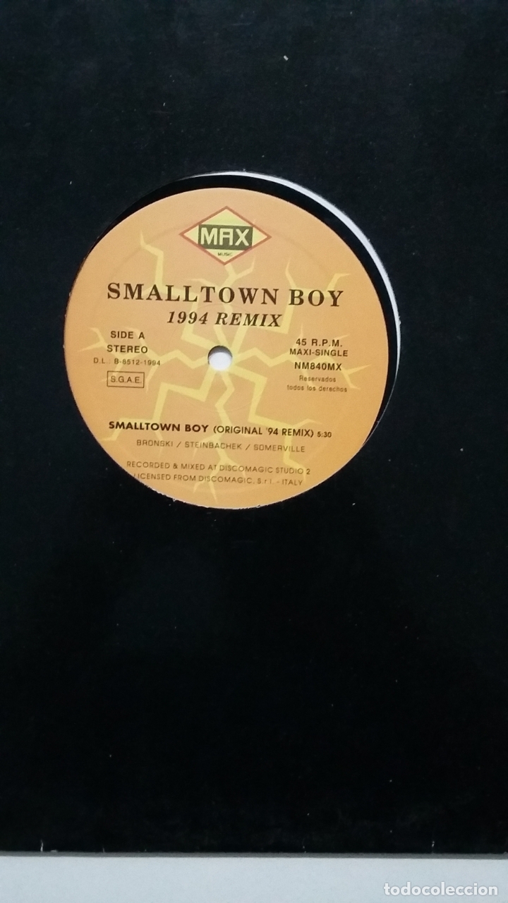 smalltown boy. 1994. remix. bronski. steinbache - Comprar Discos Maxi ...
