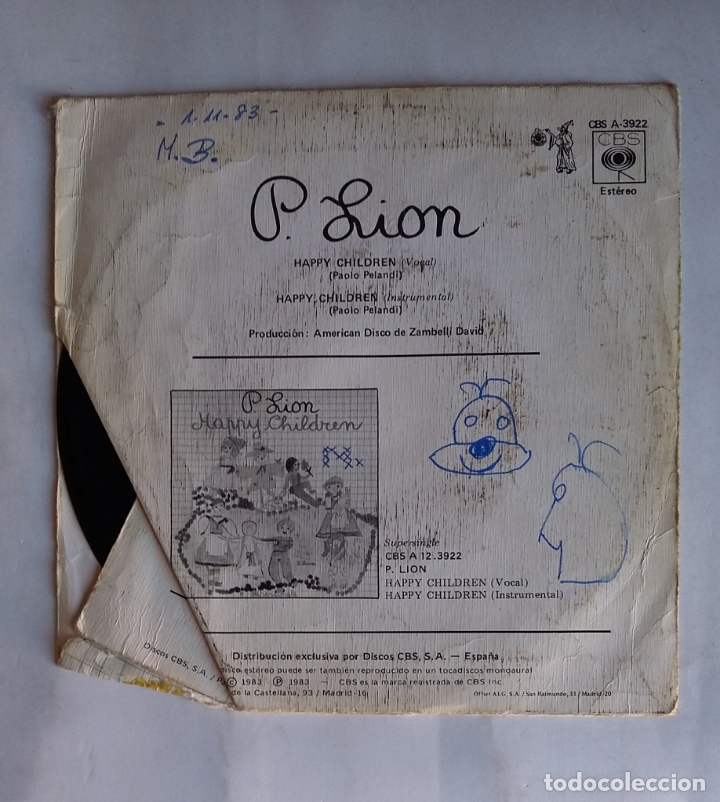 p. lion. happy children, single. tdkds19 - Comprar en todocoleccion ...