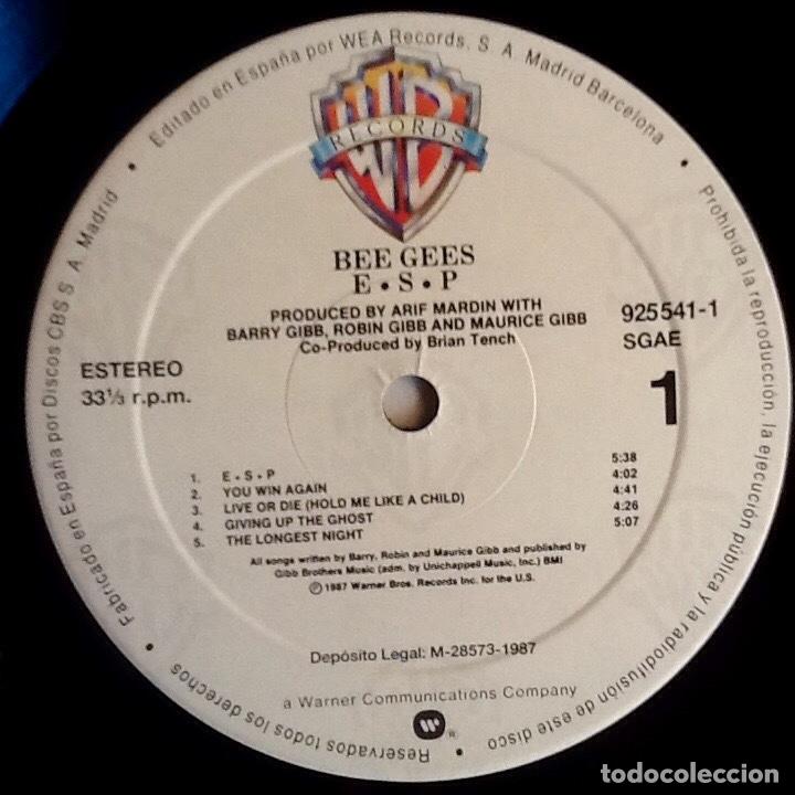 bee gees : e-s-p [warner - esp 1987] lp - Comprar Discos LP Vinilos de ...