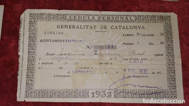 16 cedulas personales de la generalitat de cata - Comprar en ...