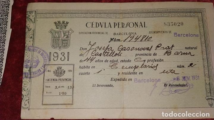 16 cedulas personales de la generalitat de cata - Comprar en ...