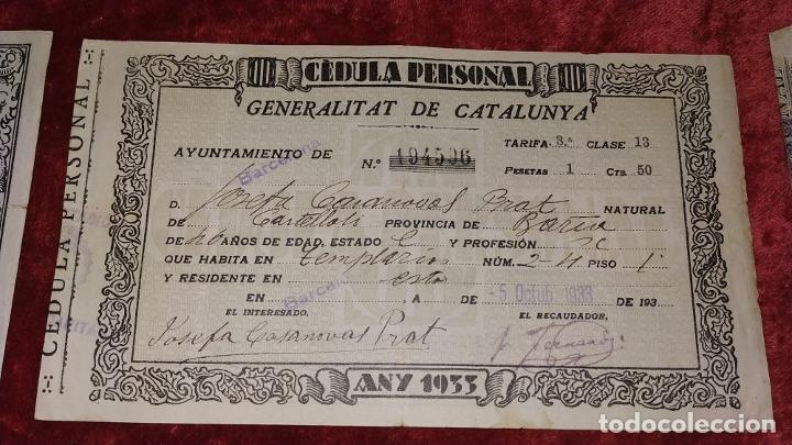 16 cedulas personales de la generalitat de cata - Comprar en ...