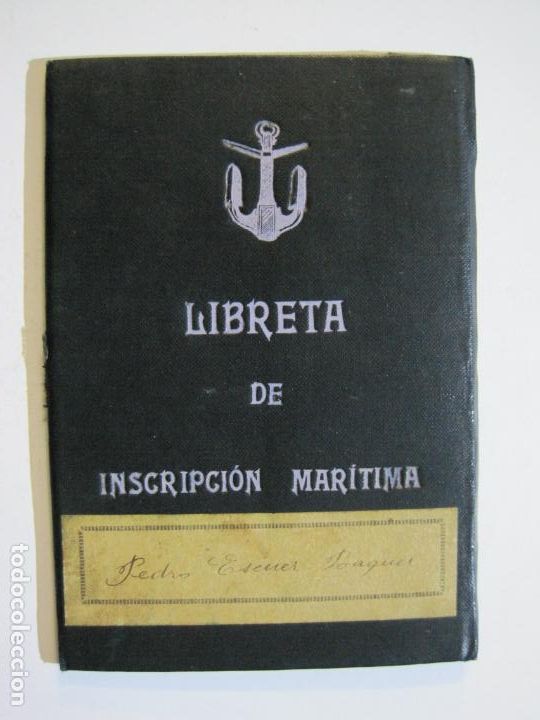 barcelona-carnet libreta de inscripcion maritim - Comprar en ...