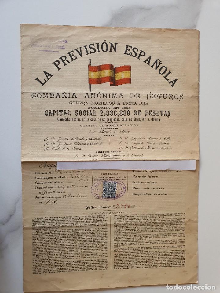 la previsión española, compañia anónima de segu - Compra venta en ...