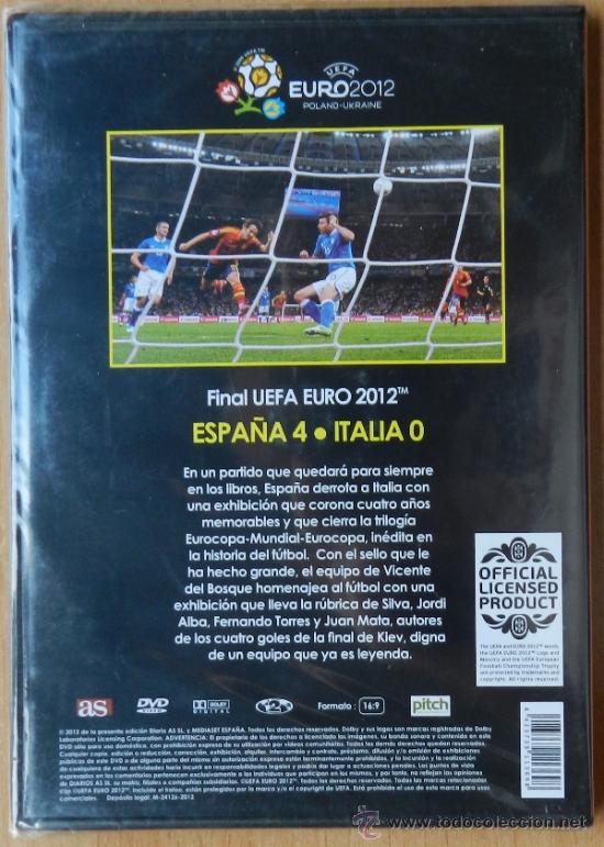 dvd final uefa euro 2012 - españa campeon de eu - Comprar en ...