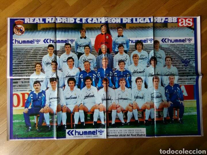 póster gigante 95x60 - real madrid 1987-88 camp - Comprar en ...