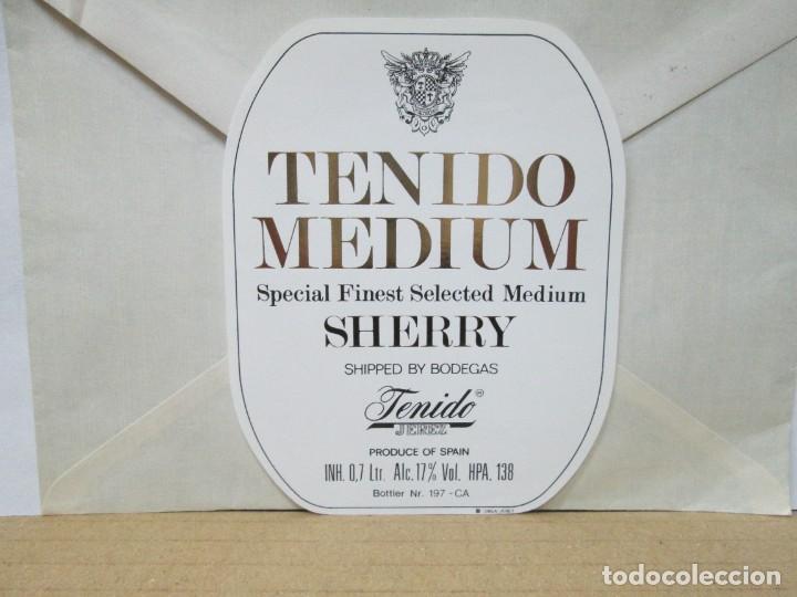 antigua etiqueta, tenido medium sherry - Compra venta en todocoleccion