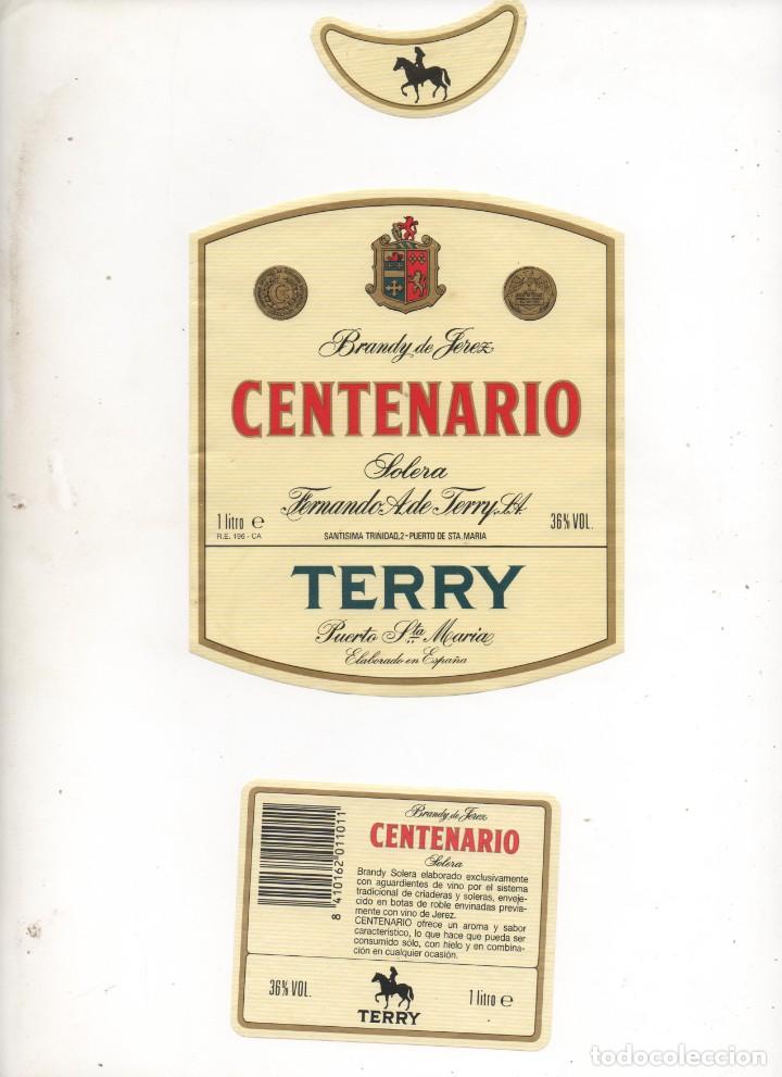 etiqueta centenario centenario terry - Compra venta en todocoleccion