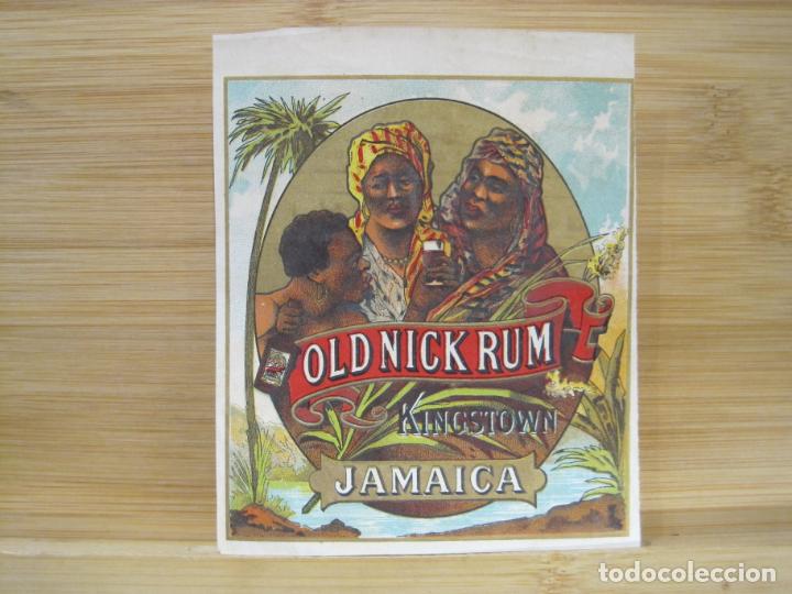 kingstown-old nick rum-jamaica-etiqueta antigua - Compra venta en ...