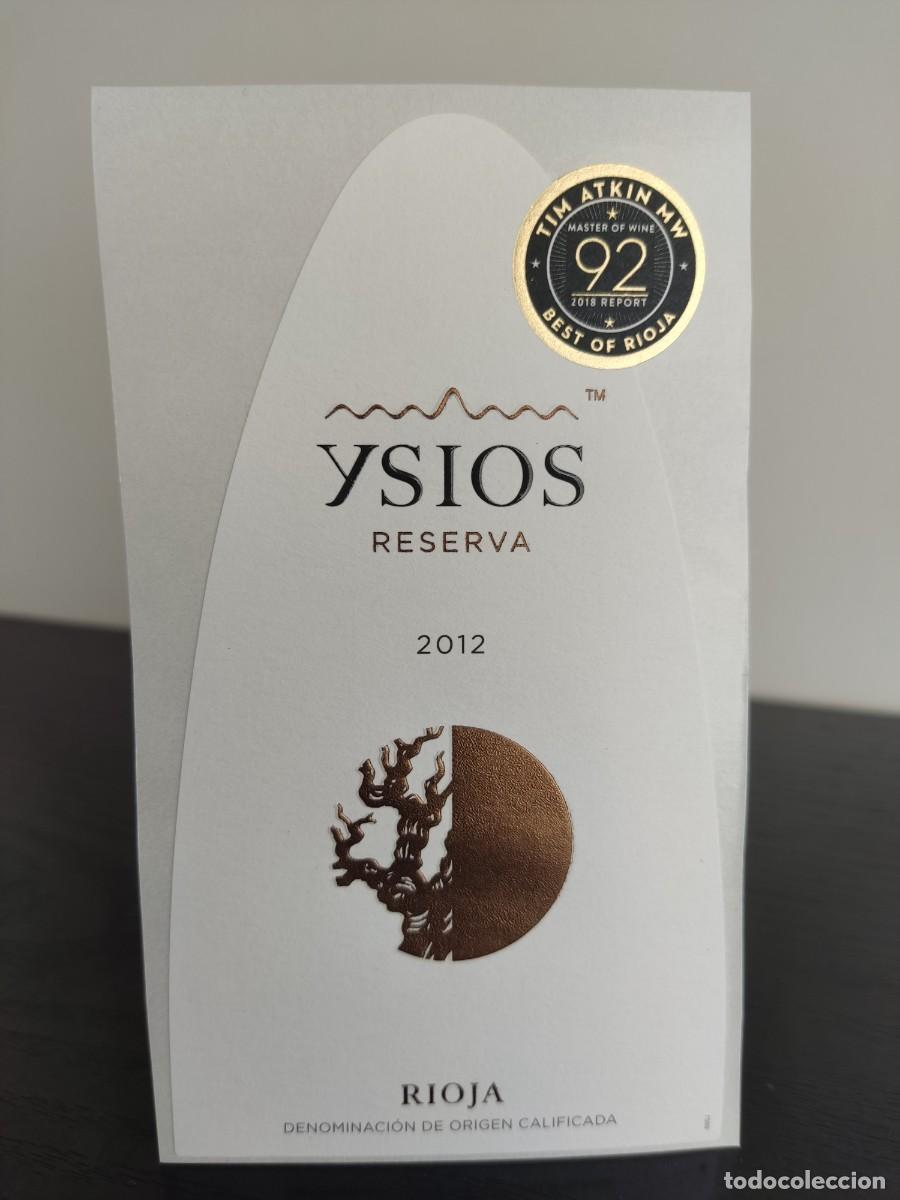etiqueta vino rioja ysios reserva 2012 selecion - Compra venta en ...