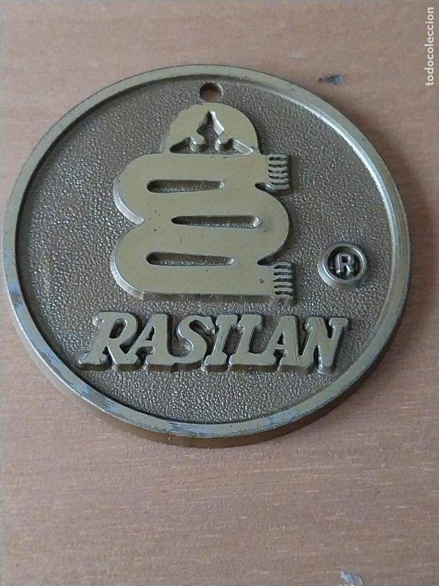 rasilan etiqueta plástica dorada original epoca - Compra venta en ...