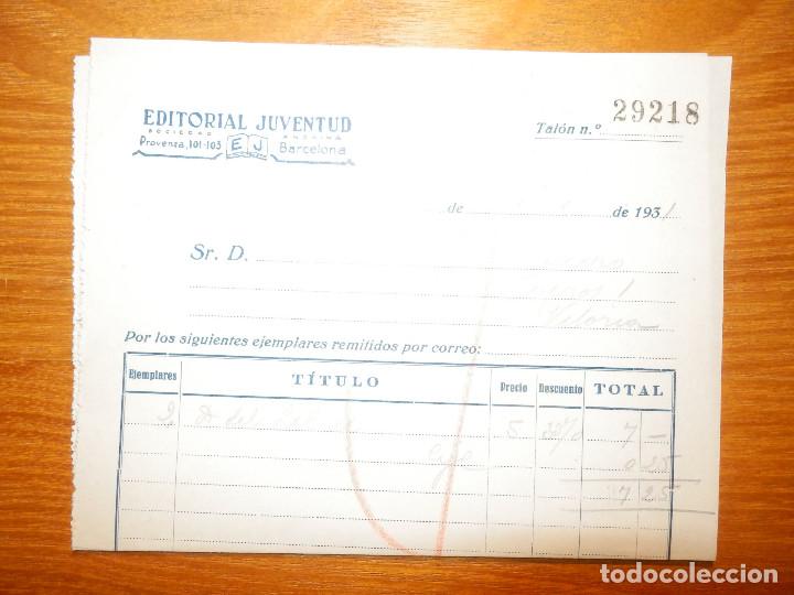 antigua factura comercial - editorial juventud - Comprar Facturas ...