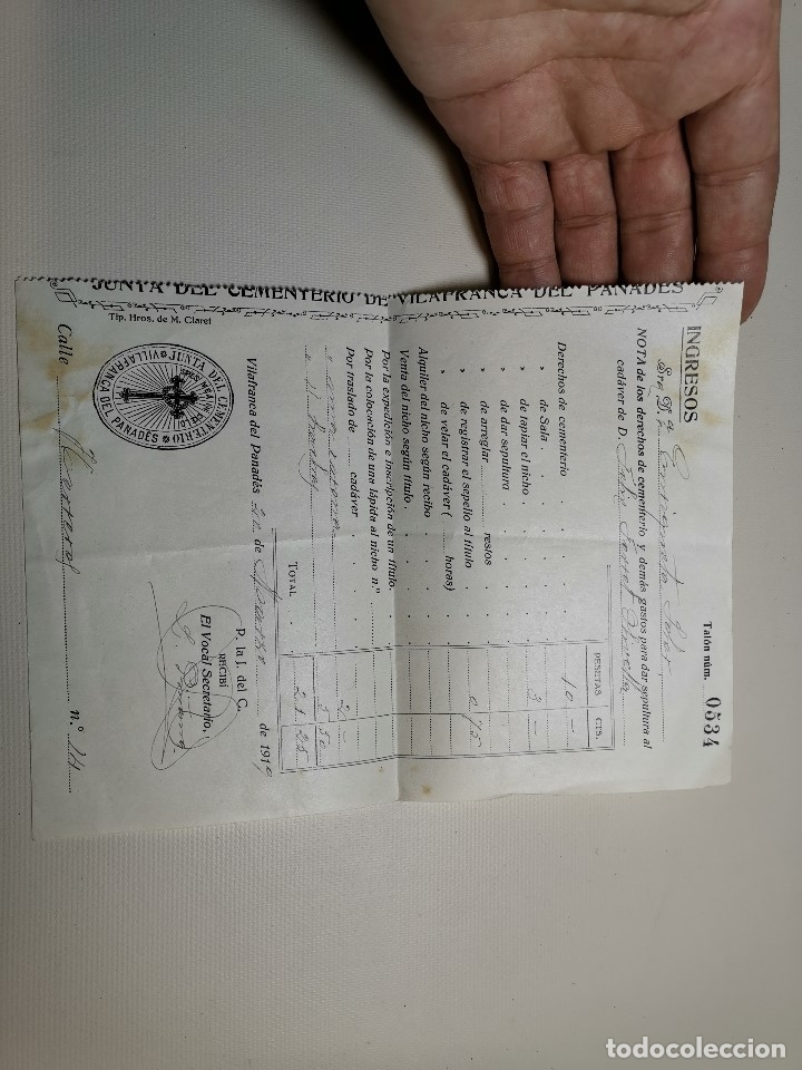 factura servicios-funeraria-funerario-cementeri - Comprar Facturas ...