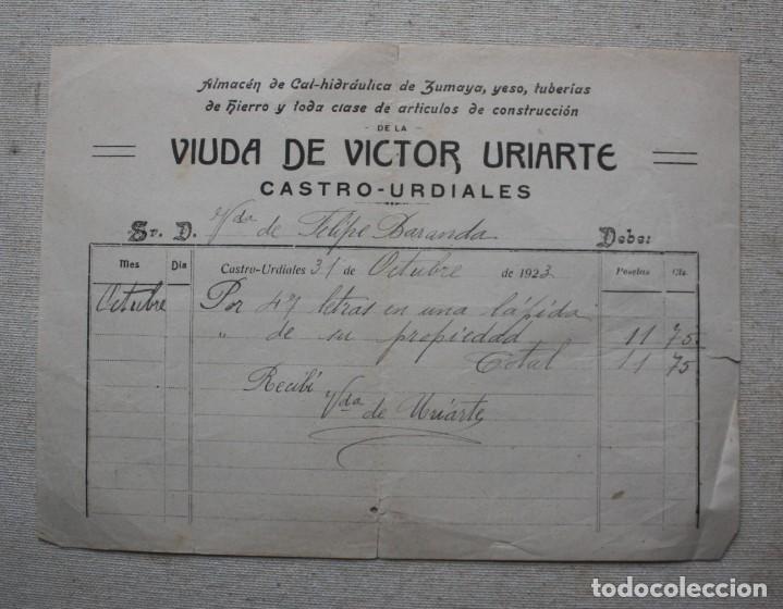 factura de lapida funeraria - viuda de victor u - Comprar Facturas ...