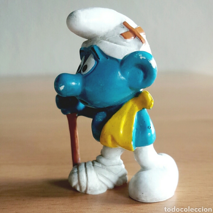 lote 5 figuras pvc goma pitufo enfermos, superm - Comprar Figuras de ...