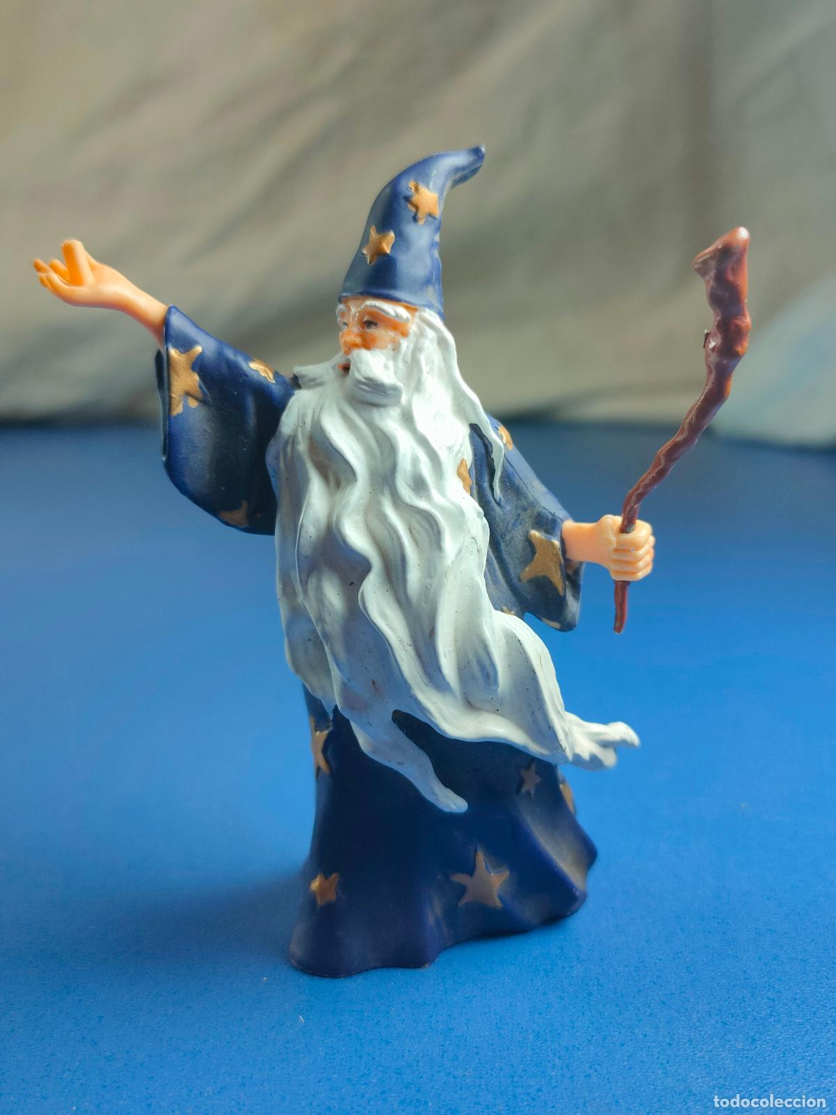 mago merlin - 1999 - papo - 10 cm - figura pvc - Compra venta en ...
