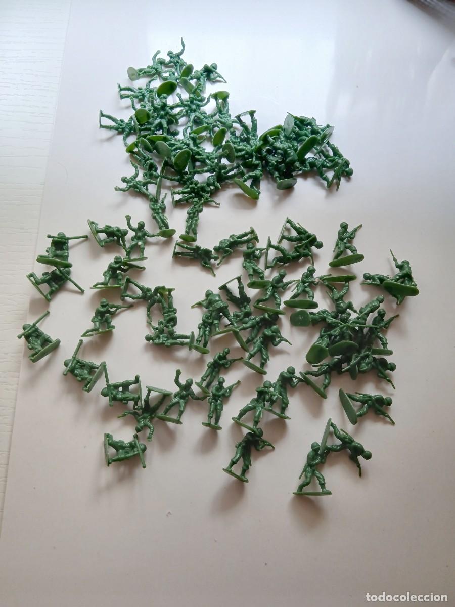87 soldaditos montaplex color verdes - Compra venta en todocoleccion