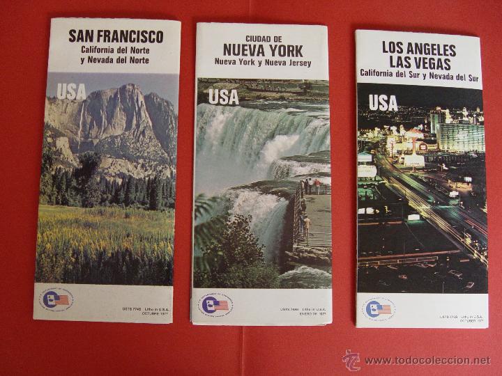 3 planos guías estados unidos : nueva york, san - Comprar Folletos de ...