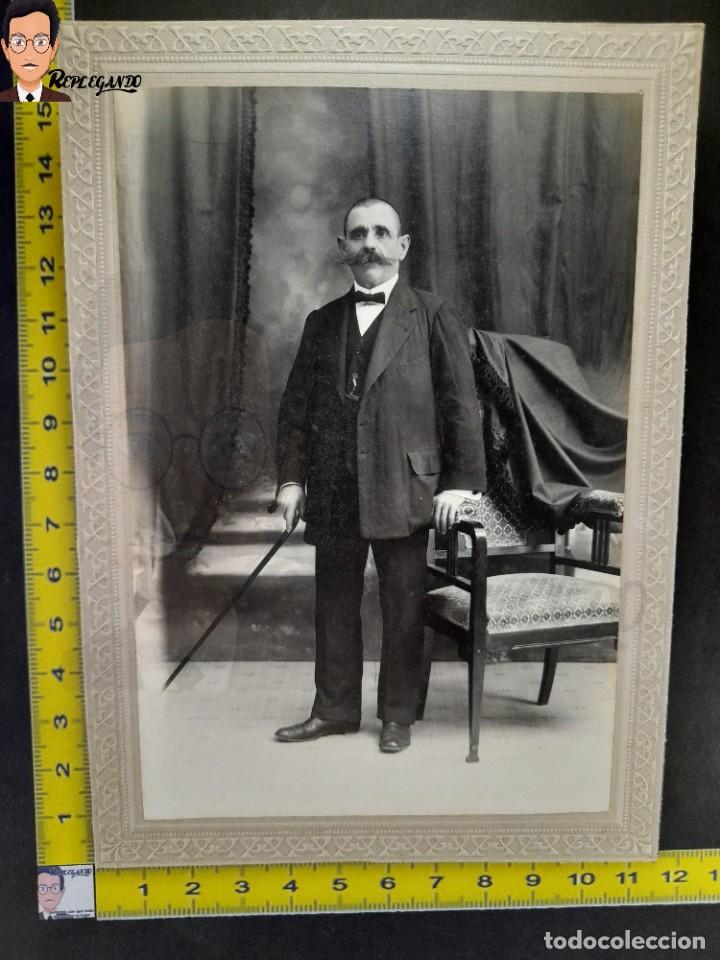 hombre elegante con gran bigote / foto antigua - Compra venta en ...