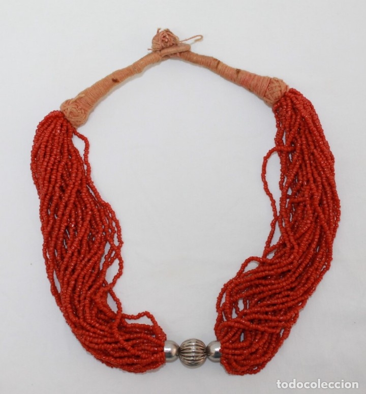 collar vintage de coral o símil de 30 vueltas a - Comprar Collares ...