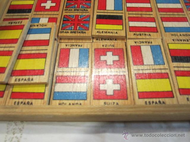 juego de dominó con fichas de madera con bander - Comprar Juegos de ...