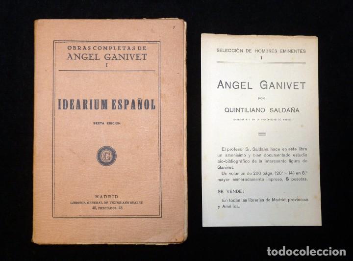 angel ganivet. obras completas i. idearium espa - Comprar Libros ...