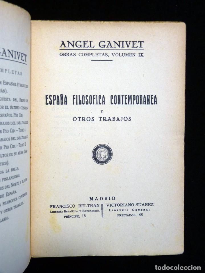 angel ganivet. obras completas ix. españa filos - Comprar Libros ...