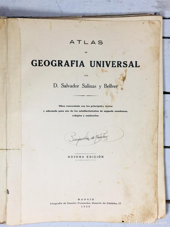antiguo atlas geográfico universal de 1928 salv - Comprar Libros ...