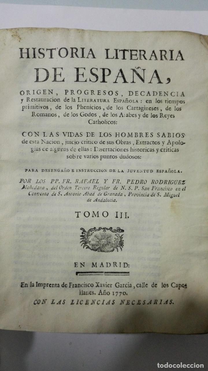 historia literaria de españa, 4 tomos, desde su - Comprar Libros ...