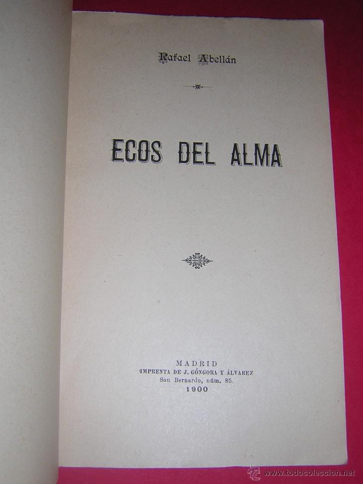 1900 - rafael abellán - ecos del alma - primera - Comprar Libros ...
