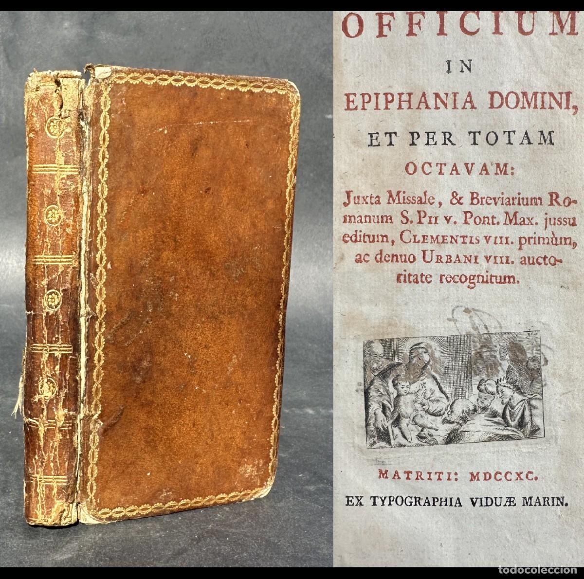 año 1790 - officium in epiphania domini - ofici - Compra venta en ...