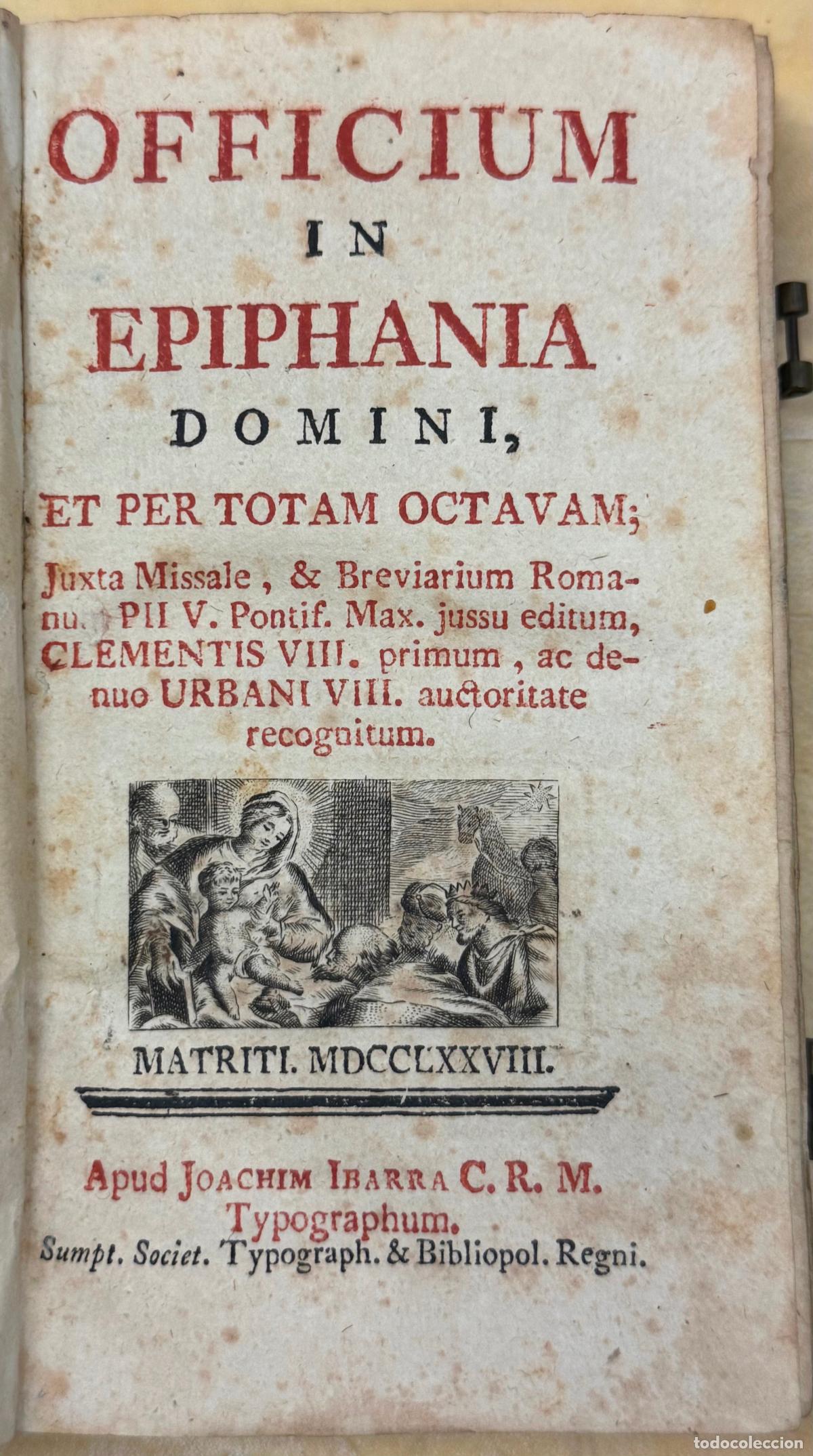 officium in epiphania domini, et per totam octa - Compra venta en ...