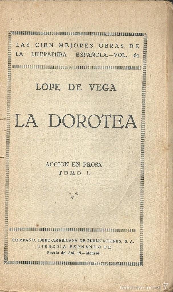 la dorotea. lope de vega, compañía ibero-americ - Comprar Libros ...