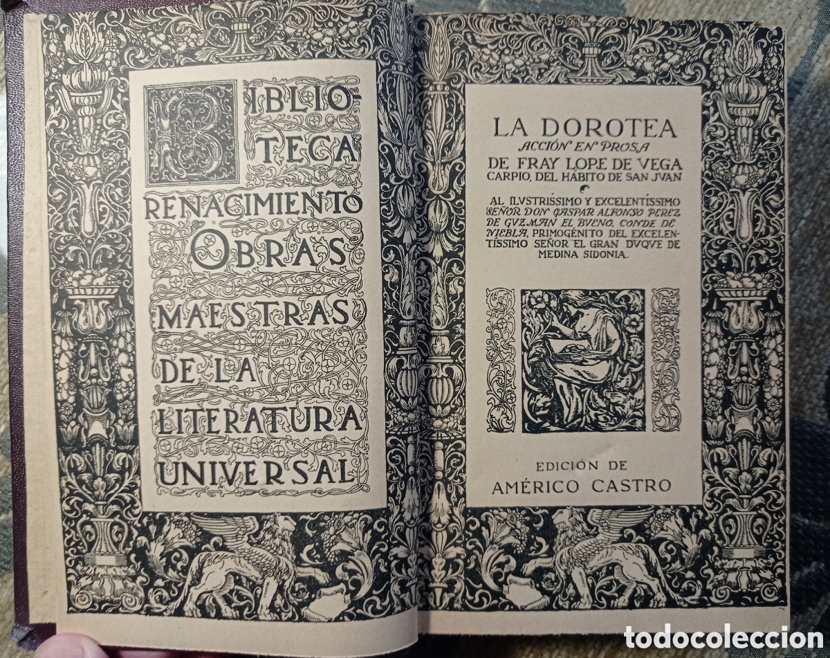 la dorotea, de lope de vega. - Compra venta en todocoleccion