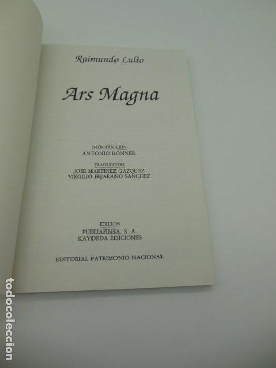 facsimil ars magna - raimundo lulio - ramon llu - Comprar en ...